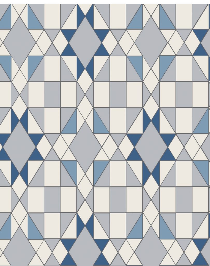Original Style Victorian Floor Tiles Eltham Pattern Blue