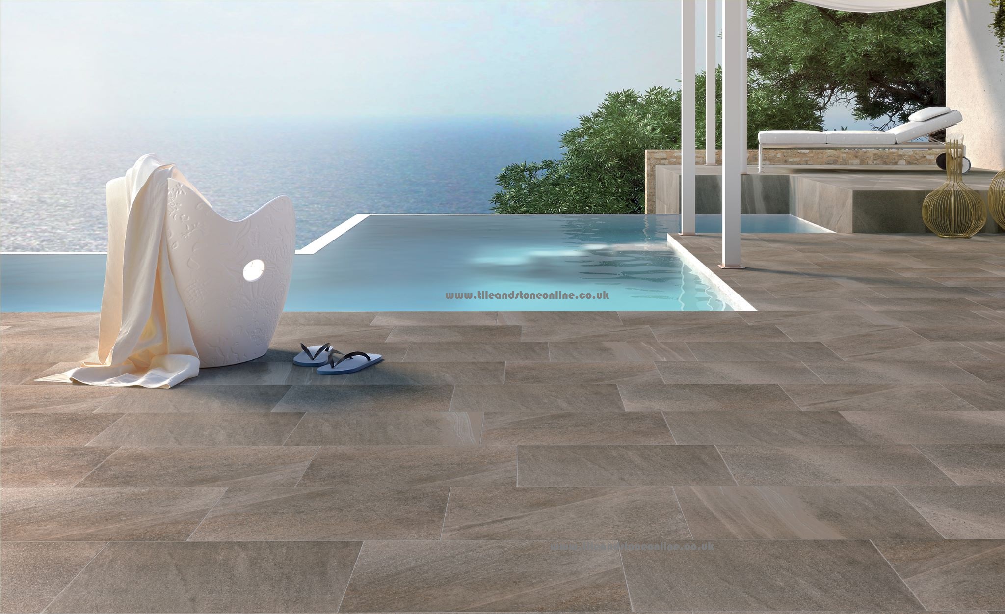 Aneto Grey anti-slip 60x40cm porcelain tile