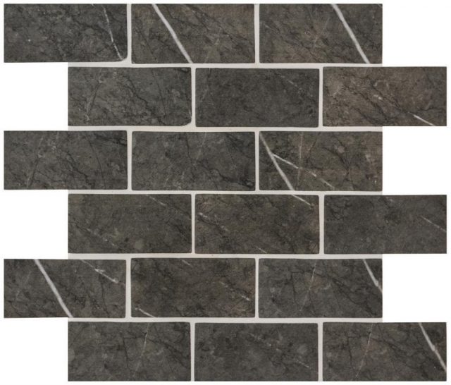 Original Style Burano Grey Brickbond Mosaic 300x300mm