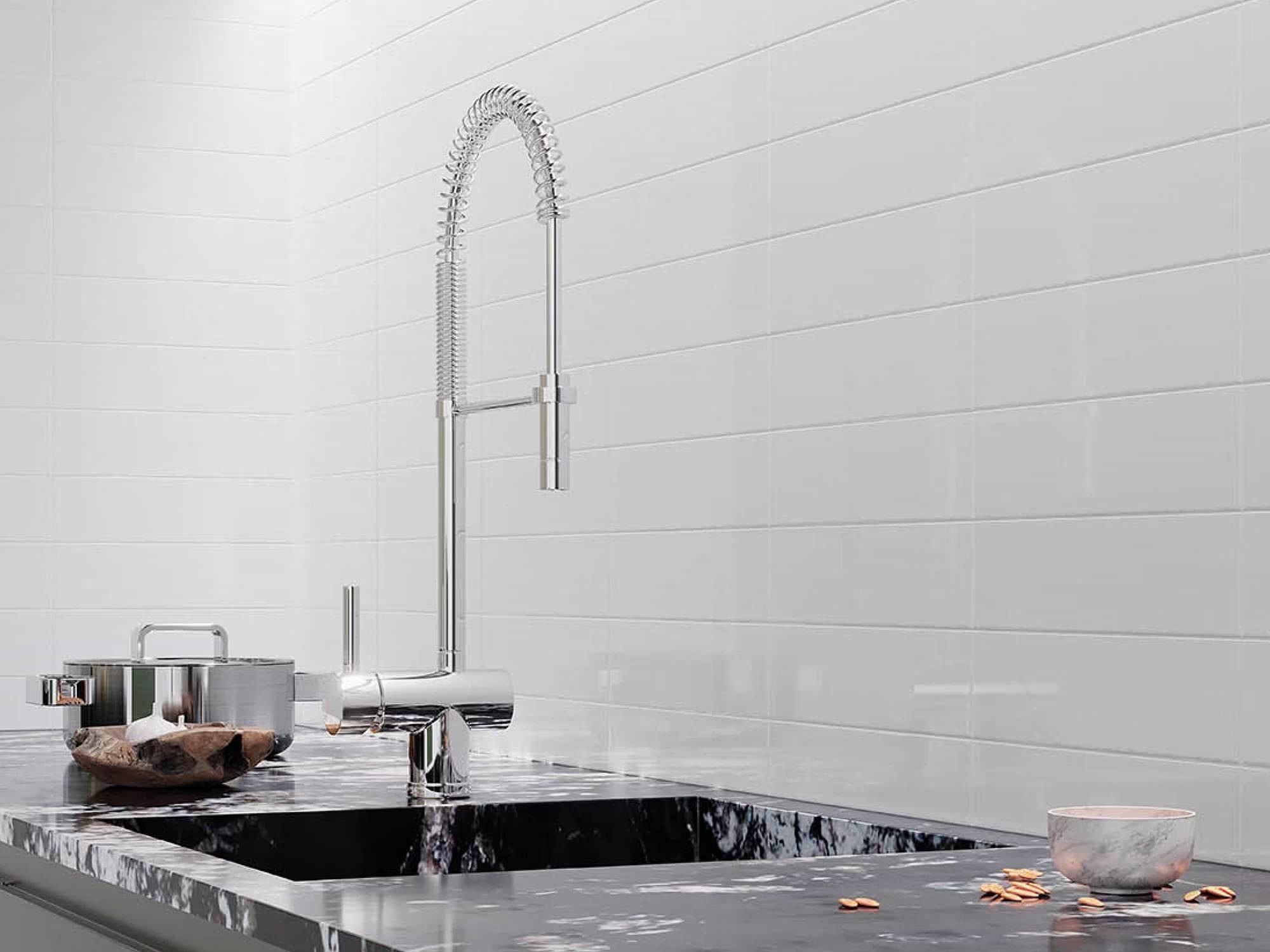 Porcelanosa Kent Snow Gloss 7.5x30cm