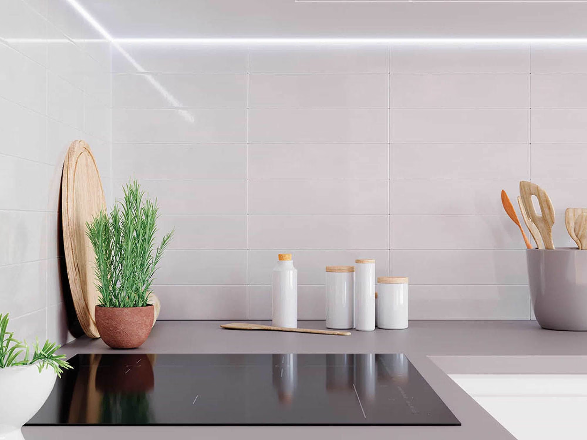 Porcelanosa Kent White Gloss 7.5x30cm